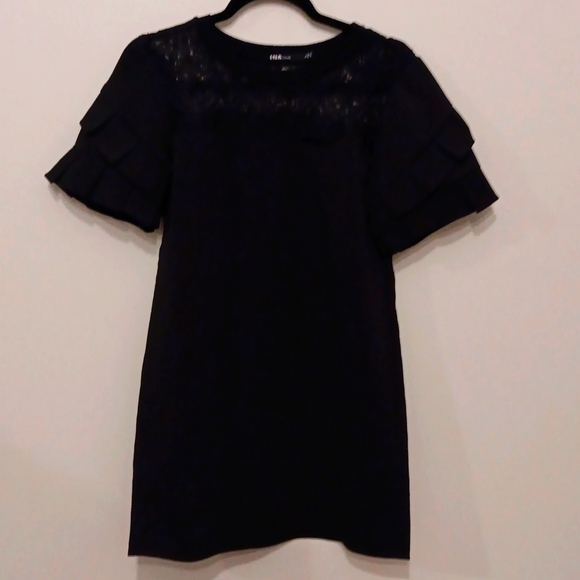 Ina | Dresses | New Ina Little Black Stretch Ponte Dress Structured ...